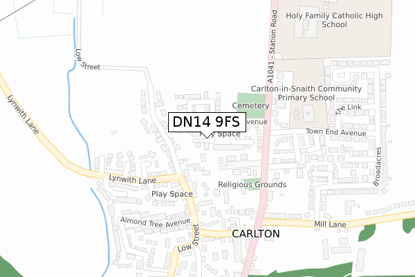 DN14 9FS maps, stats, and open data