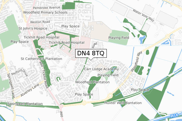 DN4 8TQ maps, stats, and open data