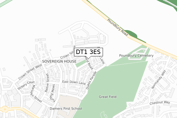 DT1 3ES maps, stats, and open data