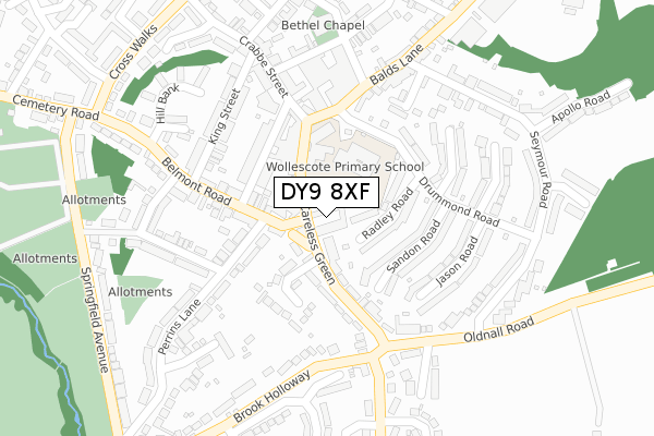 DY9 8XF maps, stats, and open data