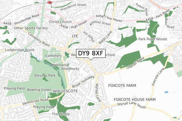 DY9 8XF maps, stats, and open data