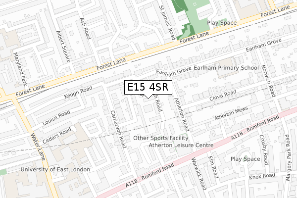 E15 4SR maps, stats, and open data