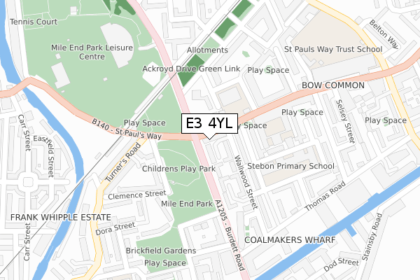E3 4YL maps, stats, and open data
