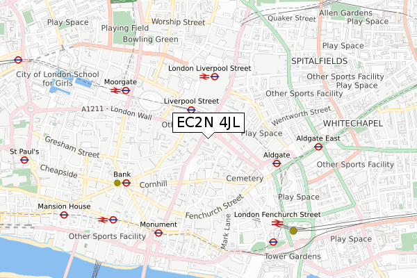 EC2N 4JL maps, stats, and open data