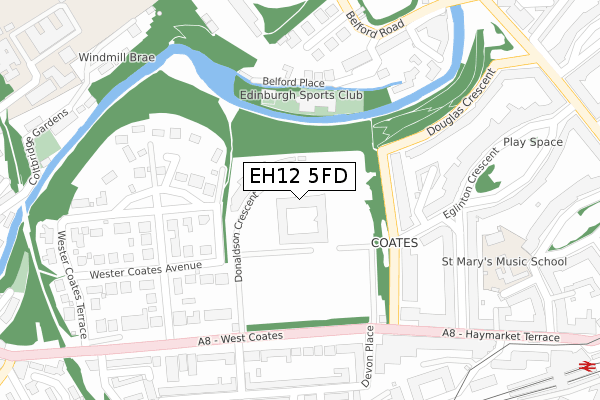 EH12 5FD maps, stats, and open data