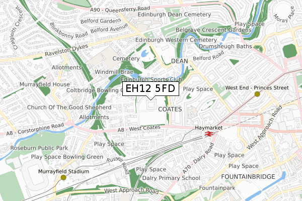 EH12 5FD maps, stats, and open data