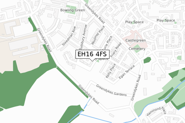 EH16 4FS maps, stats, and open data