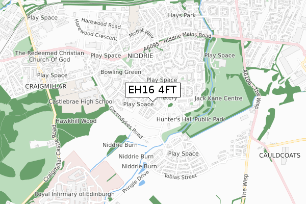 EH16 4FT maps, stats, and open data