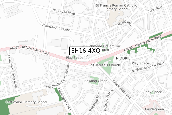 EH16 4XQ maps, stats, and open data