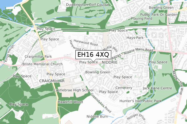 EH16 4XQ maps, stats, and open data