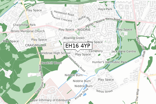 EH16 4YP maps, stats, and open data