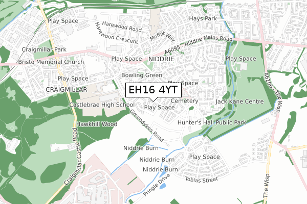 EH16 4YT maps, stats, and open data