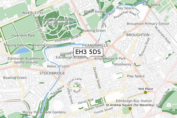 EH3 5DS maps, stats, and open data