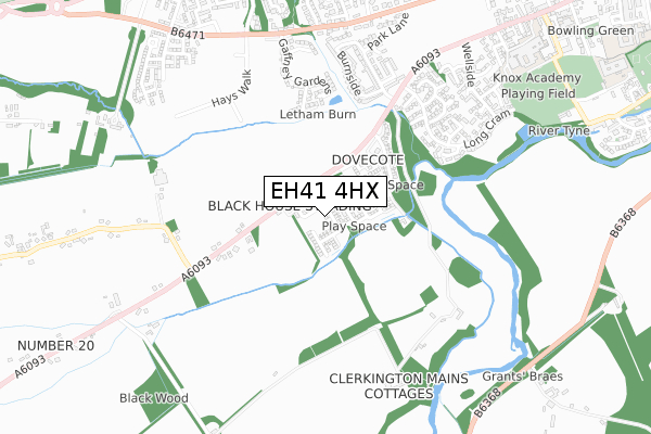 EH41 4HX maps, stats, and open data