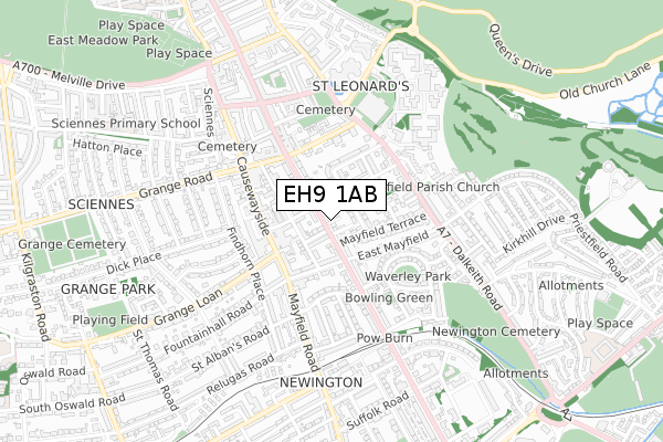 EH9 1AB maps, stats, and open data