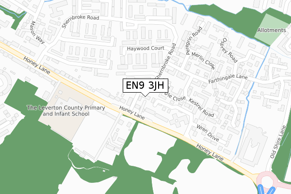 EN9 3JH maps, stats, and open data