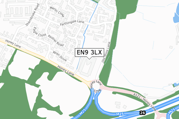 EN9 3LX maps, stats, and open data