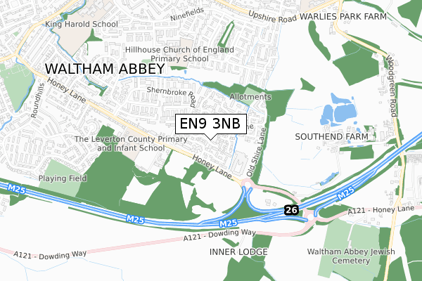 EN9 3NB maps, stats, and open data