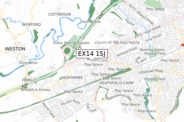 EX14 1SJ maps, stats, and open data