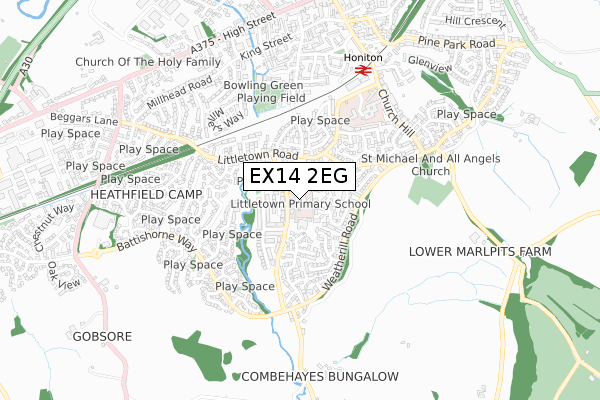 EX14 2EG maps, stats, and open data