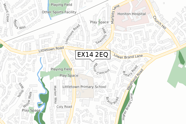 EX14 2EQ maps, stats, and open data