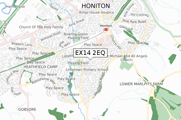 EX14 2EQ maps, stats, and open data