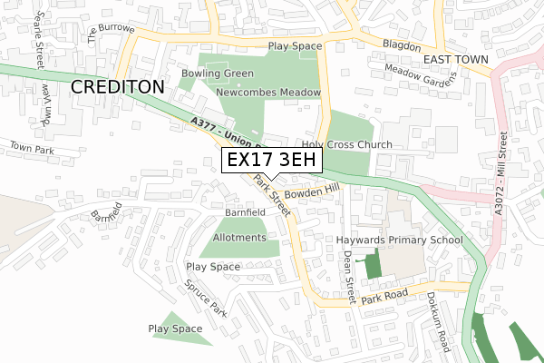EX17 3EH maps, stats, and open data