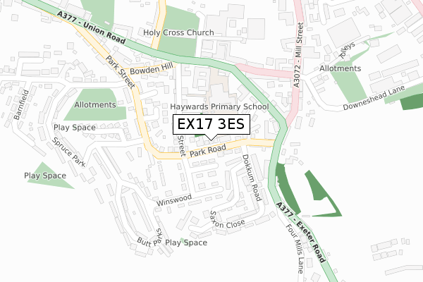 EX17 3ES maps, stats, and open data