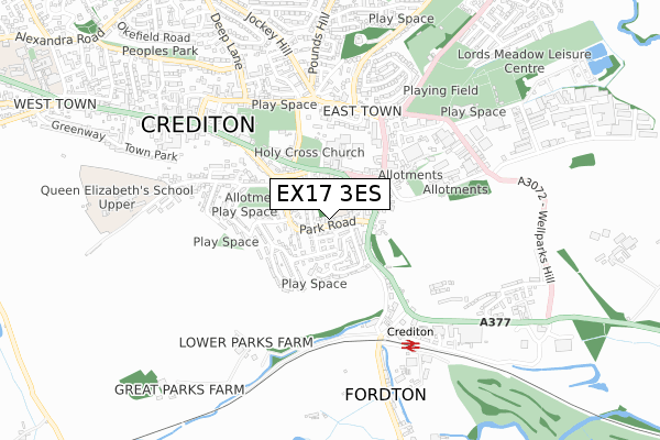 EX17 3ES maps, stats, and open data