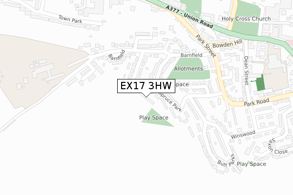 EX17 3HW maps, stats, and open data