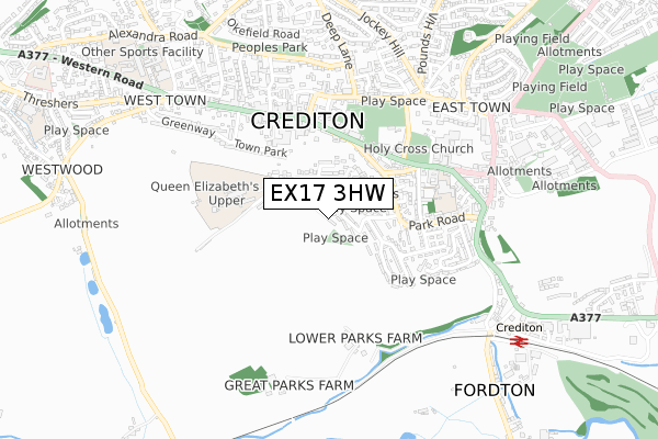 EX17 3HW maps, stats, and open data