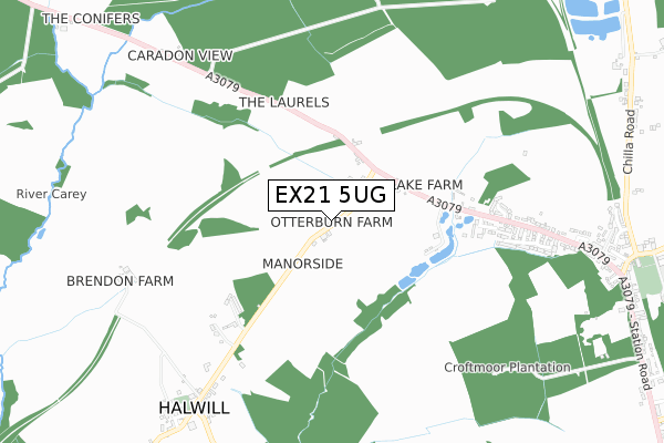 EX21 5UG maps, stats, and open data