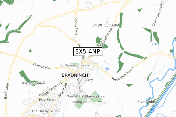 EX5 4NP maps, stats, and open data
