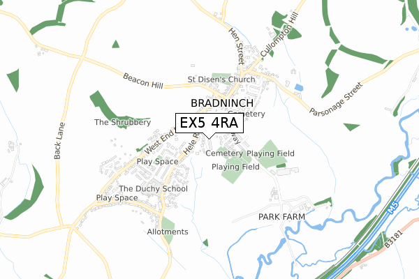 EX5 4RA maps, stats, and open data