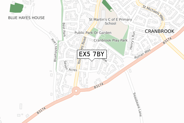 EX5 7BY maps, stats, and open data