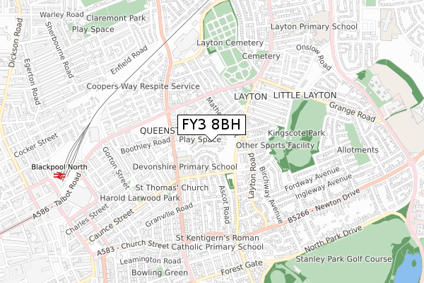 FY3 8BH maps, stats, and open data