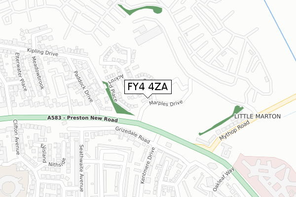 FY4 4ZA maps, stats, and open data