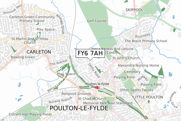 FY6 7AH maps, stats, and open data