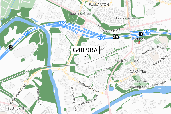 G40 9BA maps, stats, and open data