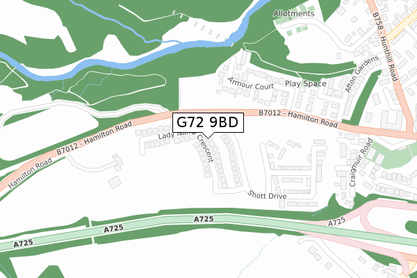 G72 9BD maps, stats, and open data