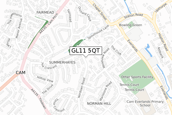 GL11 5QT maps, stats, and open data