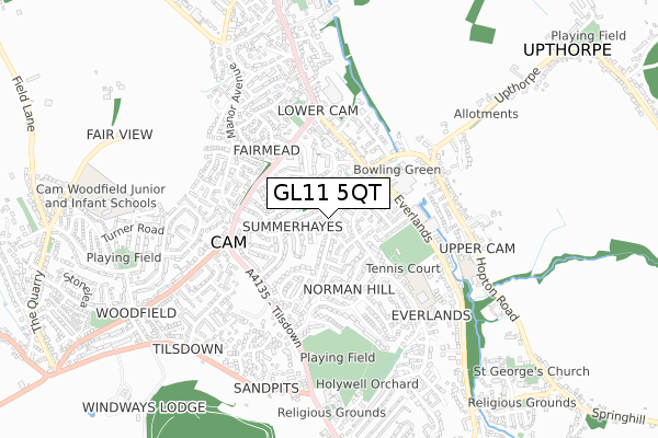 GL11 5QT maps, stats, and open data