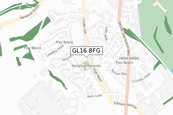 GL16 8FG maps, stats, and open data