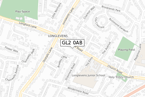 GL2 0AB maps, stats, and open data