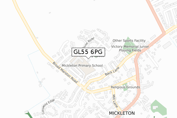 GL55 6PG maps, stats, and open data