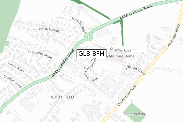 GL8 8FH maps, stats, and open data