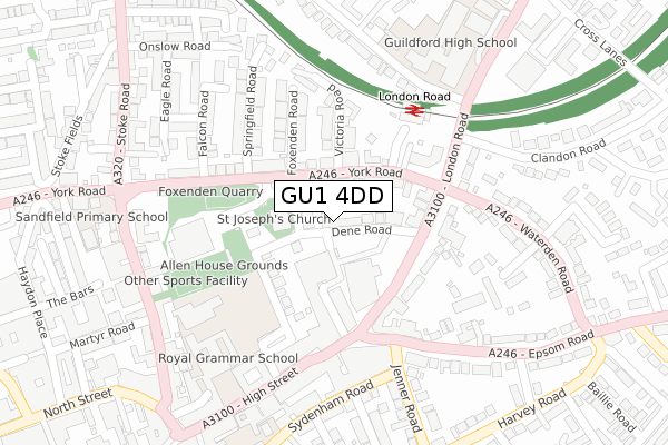 GU1 4DD maps, stats, and open data