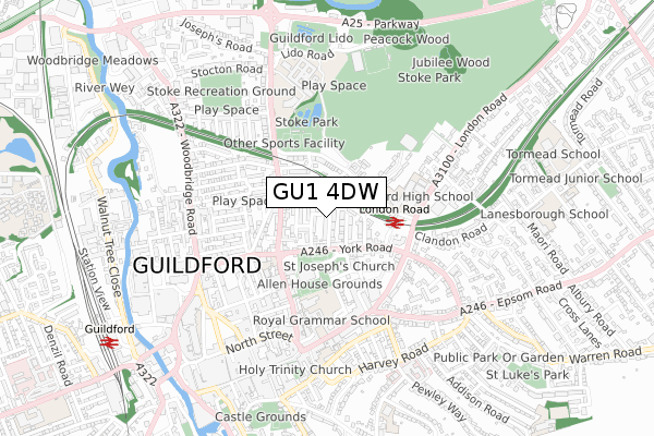 GU1 4DW maps, stats, and open data
