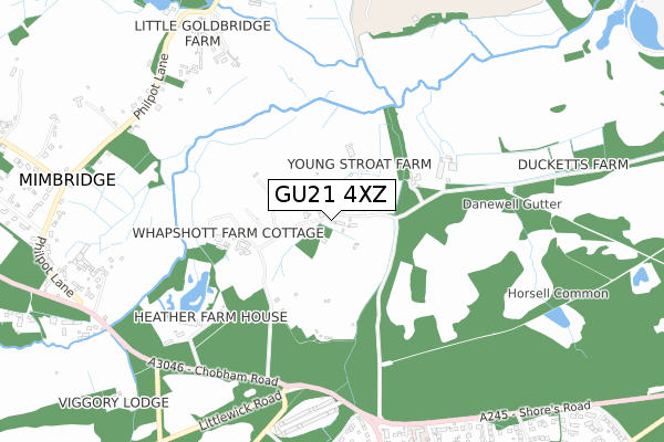 GU21 4XZ maps, stats, and open data
