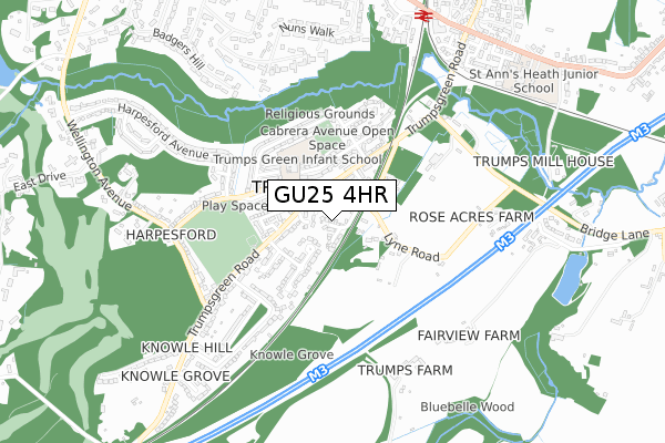 GU25 4HR maps, stats, and open data
